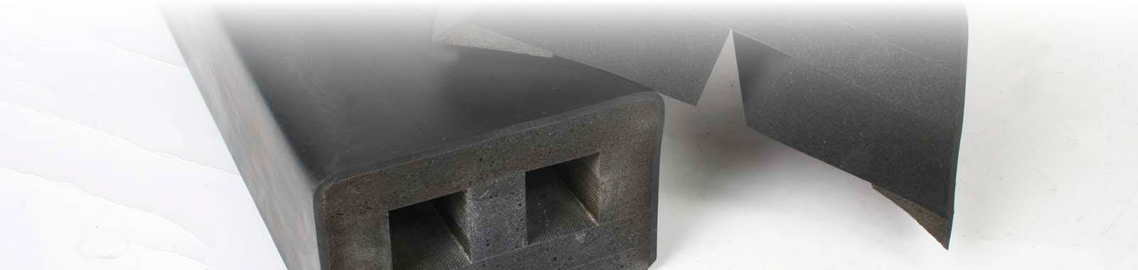 Opbyggede pakninger - Beklædes med massiv gummi